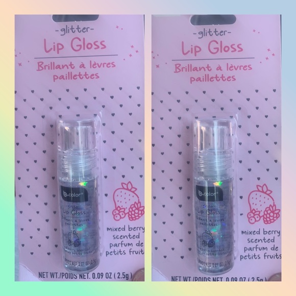 B-pure | Makeup | 44glitter Lip Gloss Mixed Berry Scent | Poshmark